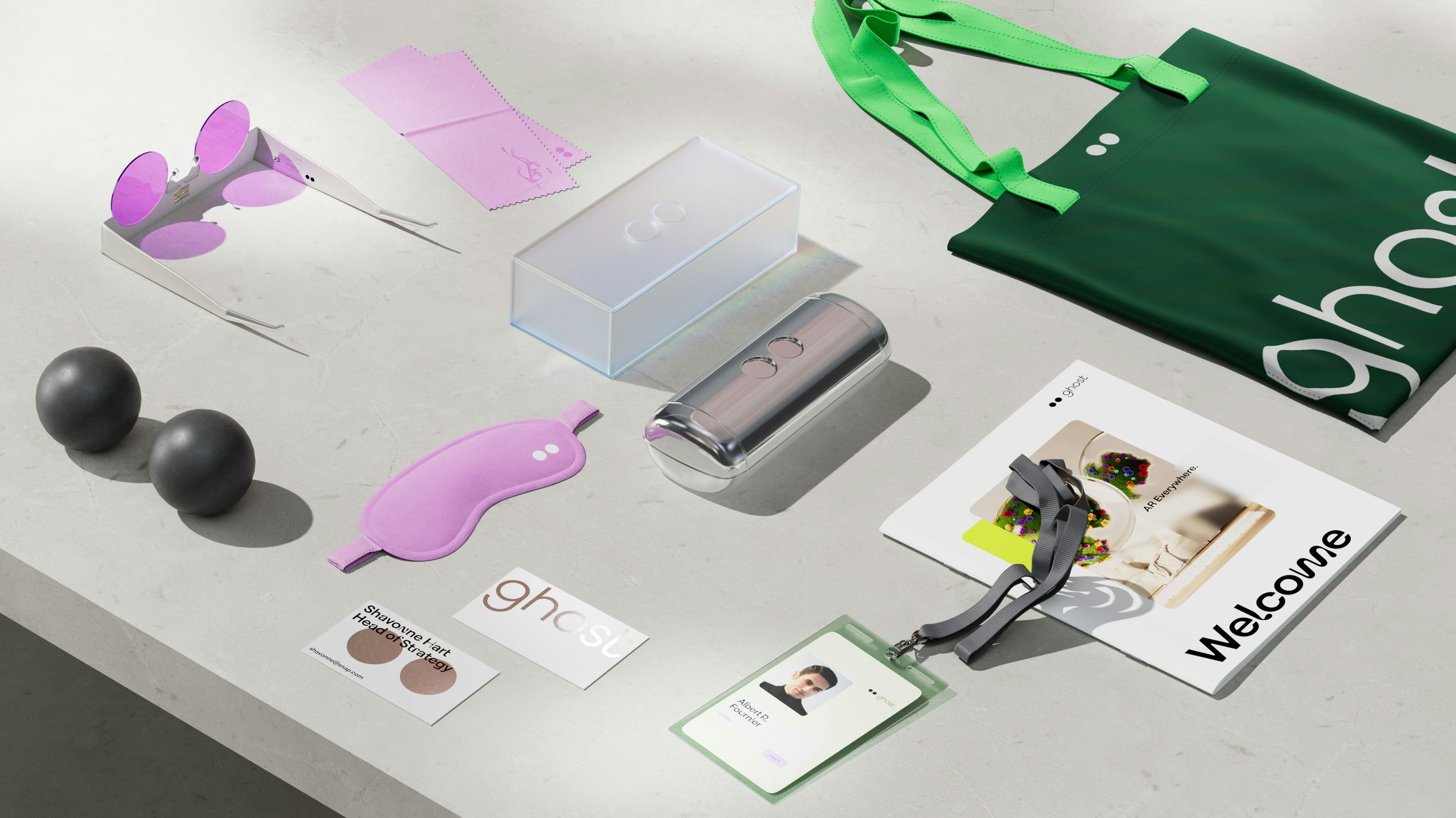Ghost, Snap AR's Innovation Lab — Brand Identity, Digital Design, Art Direction — Claire Whitman